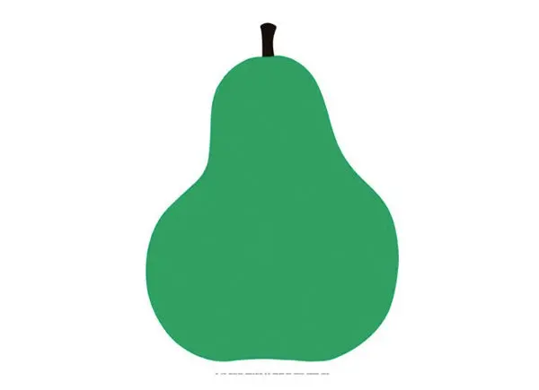 Due, La Pera - green pear - by Enzo Mari - Film and Furniture