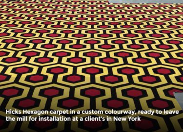Hicks’ Hexagon officially licensed carpet, designed by David Hicks, as ...