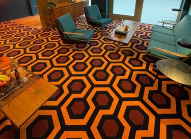 Hicks’ Hexagon officially licensed carpet, designed by David Hicks, as ...
